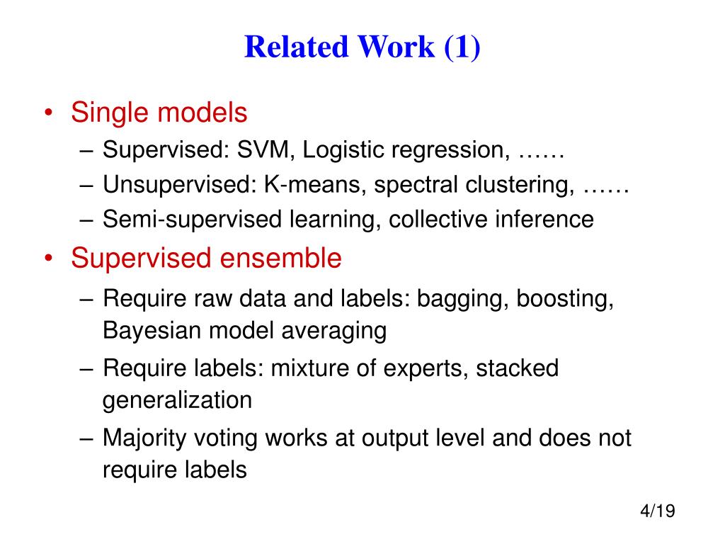 Ppt Graph Based Consensus Maximization Among Multiple Supervised And Unsupervised Models