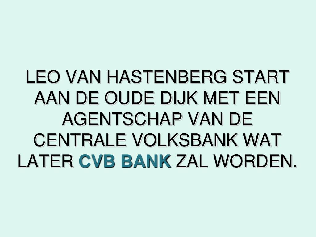 PPT - HISTORIE FINANCIEEL ADVIESBURO VAN HASTENBERG & QUINTEN 1984-2009 ...
