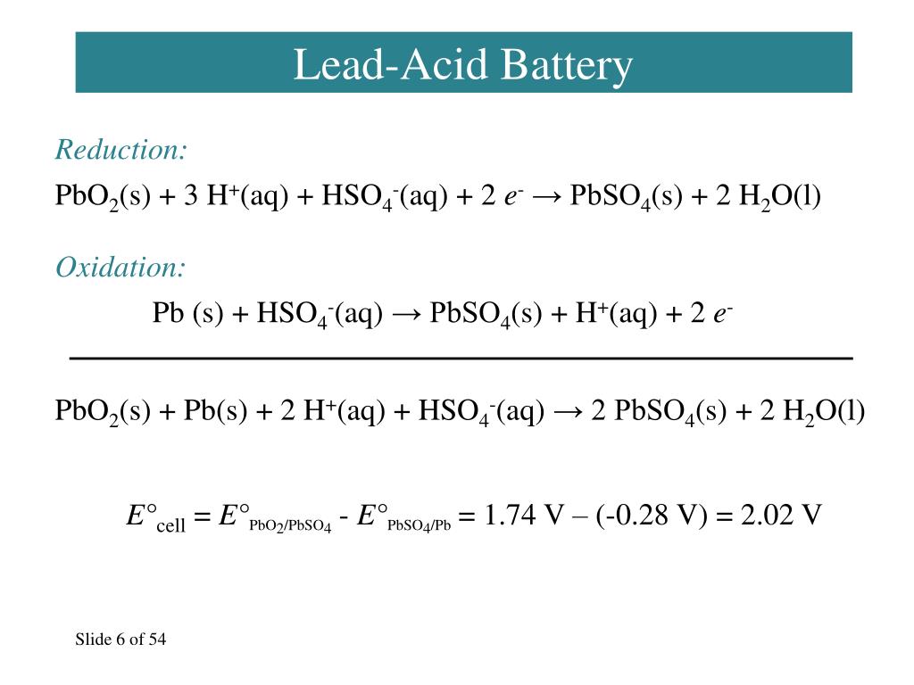 PPT - 20-5 Batteries: Producing Electricity Through Chemical Reactions ...