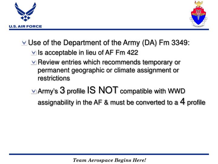 PPT - AF Form 422 PowerPoint Presentation - ID:3222864