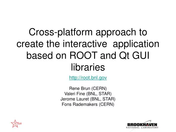 Ppt Cross Platform Approach To Create The Interactive Application