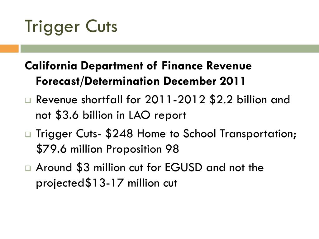 PPT - EGEA PRESENTATION TO EGUSD SCHOOL BOARD JANUARY 17, 2012 ...