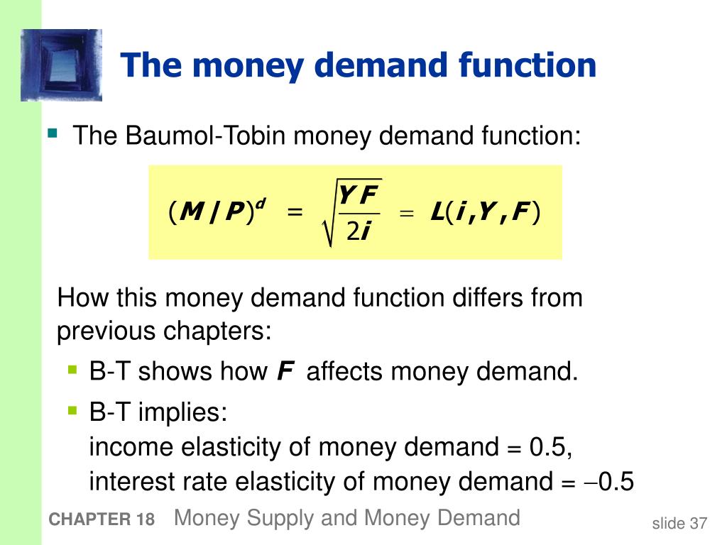 PPT - Money Supply and Money Demand PowerPoint Presentation, free ...