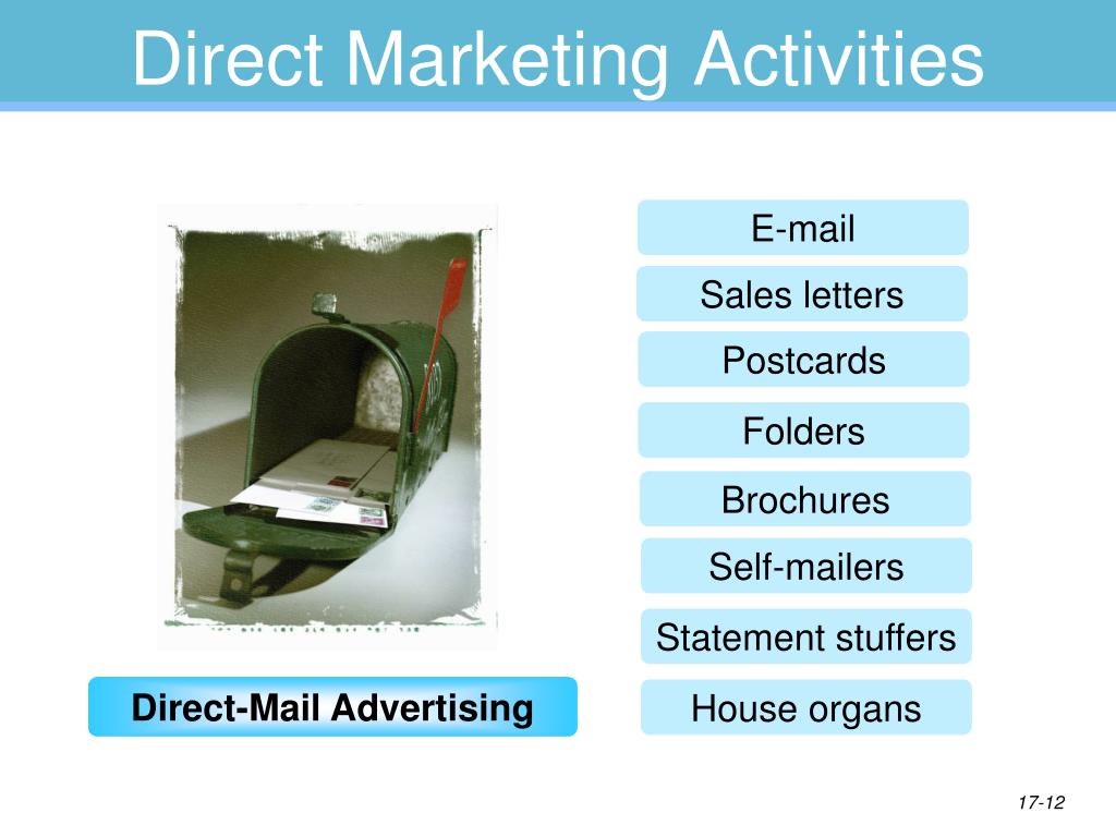 PPT - Chapter 17 Relationship Building: Direct Marketing, Personal ...