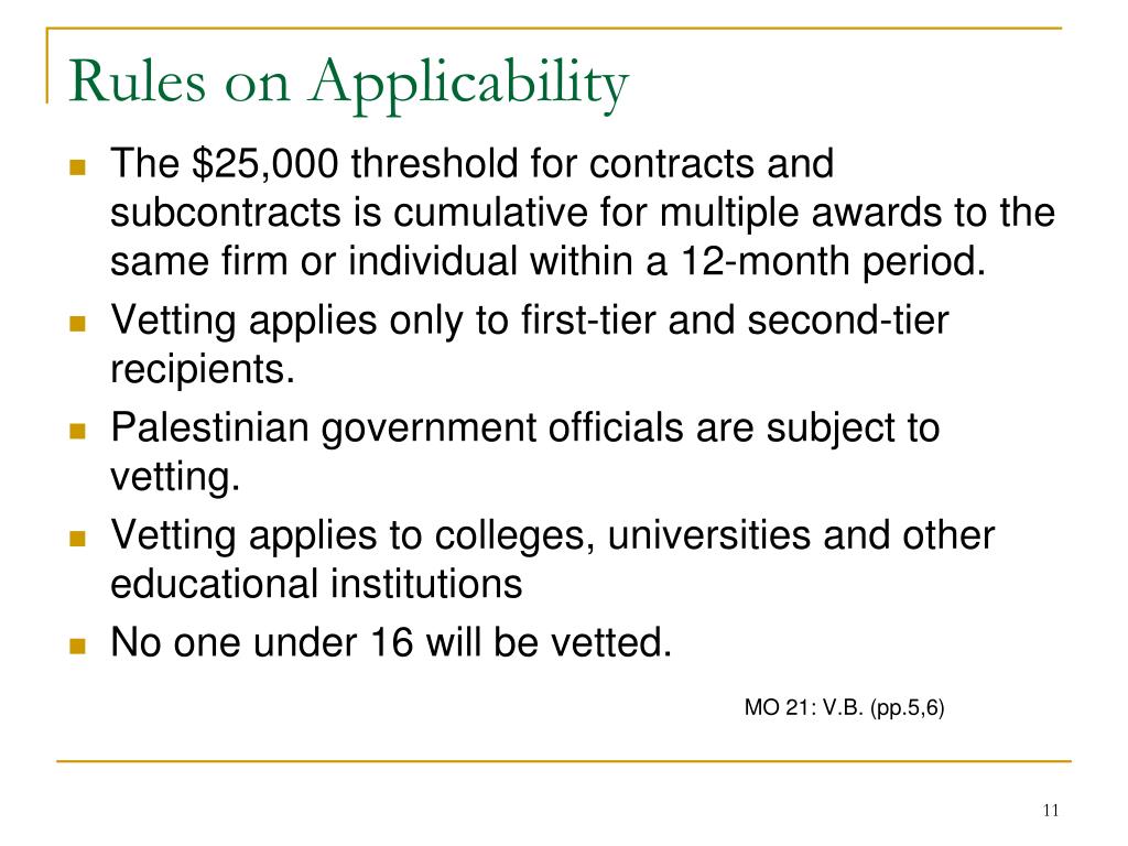PPT - USAID/West Bank & Gaza Mission Order No . 21 PowerPoint ...
