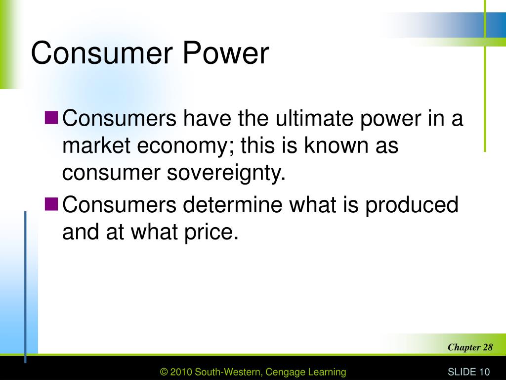 PPT - Role of Consumers in a in a Market Economy PowerPoint ...
