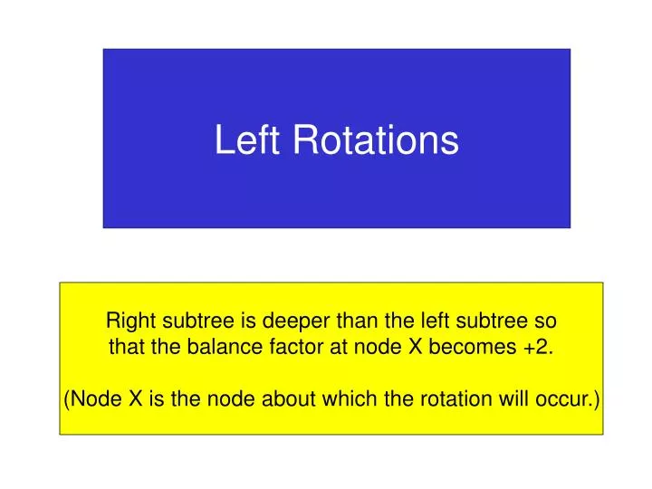 PPT - Left Rotations PowerPoint Presentation, free download - ID:3224018