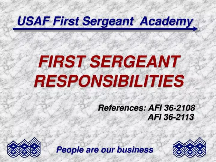 PPT - USAF First Sergeant Academy PowerPoint Presentation, free ...