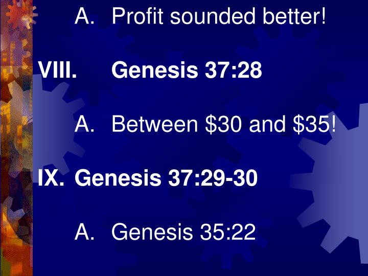 PPT - GENESIS Chapter 37 JOSEPH - THE YOUNG DREAMER I. Introduction A ...