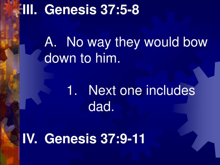 PPT - GENESIS Chapter 37 JOSEPH - THE YOUNG DREAMER I. Introduction A ...