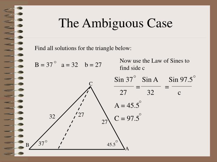 PPT - Triangles: the Ambiguous Case PowerPoint Presentation - ID:3224441