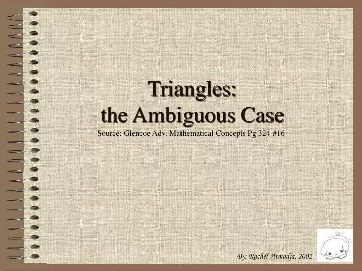PPT - Triangles: the Ambiguous Case PowerPoint Presentation, free ...