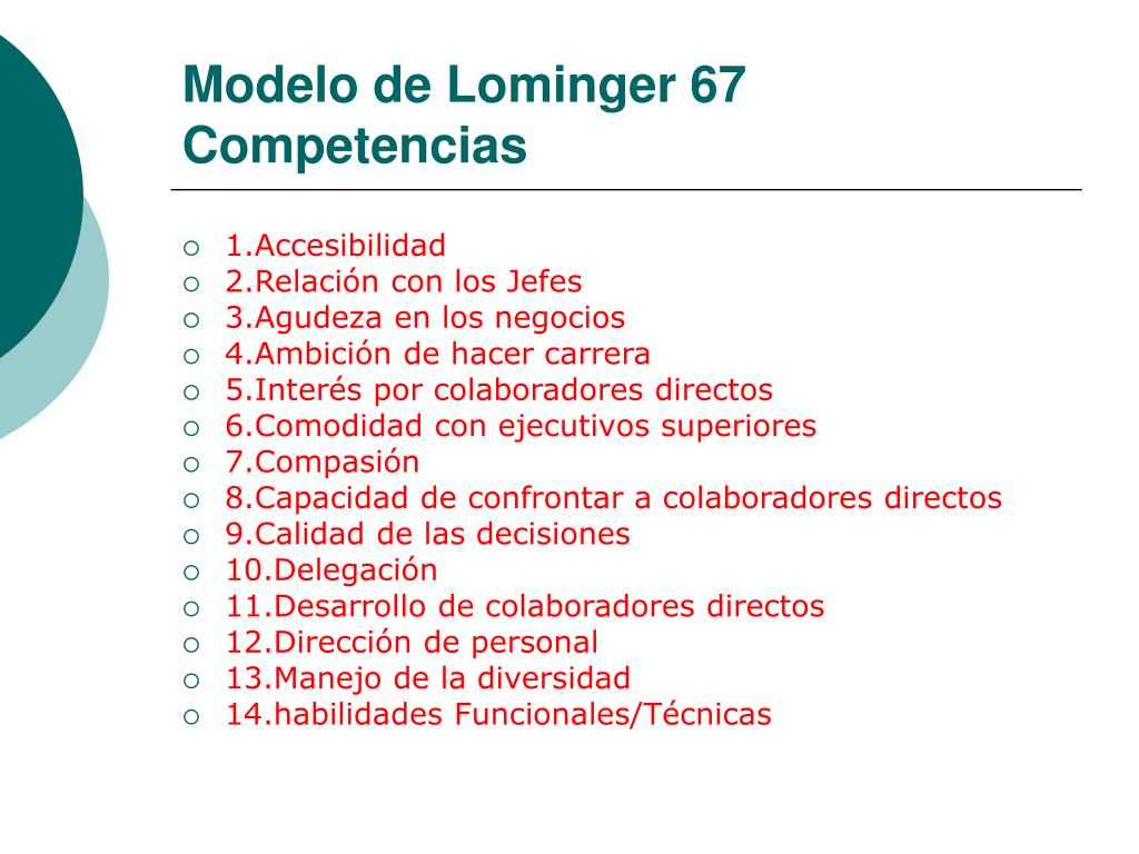 PPT - “Las competencias necesarias para un adecuado desarrollo ...