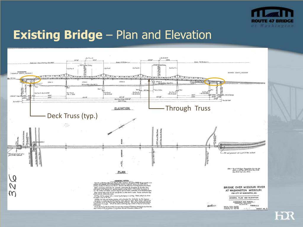 PPT - Missouri River Bridge at Washington, Missouri PowerPoint ...