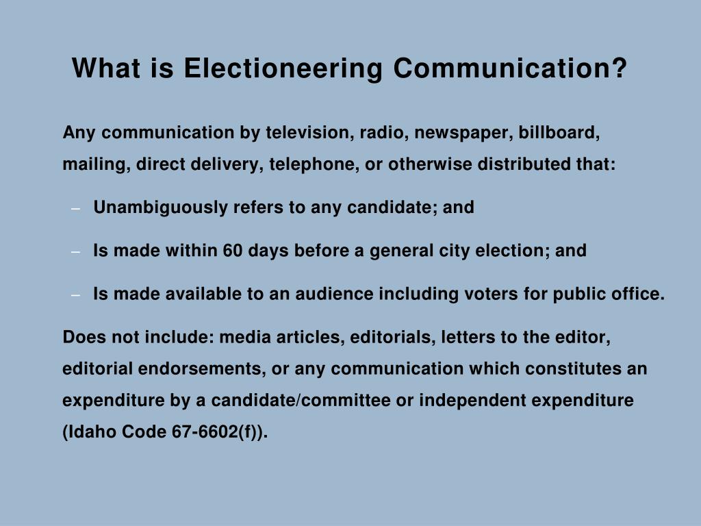 PPT - Campaign Finance Reporting for City Clerks PowerPoint ...
