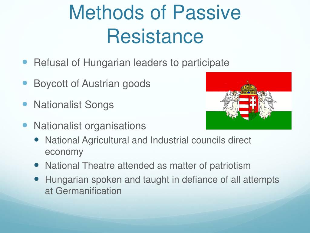 PPT - The History of Hungarian Passive Resistance 1849-67 PowerPoint ...