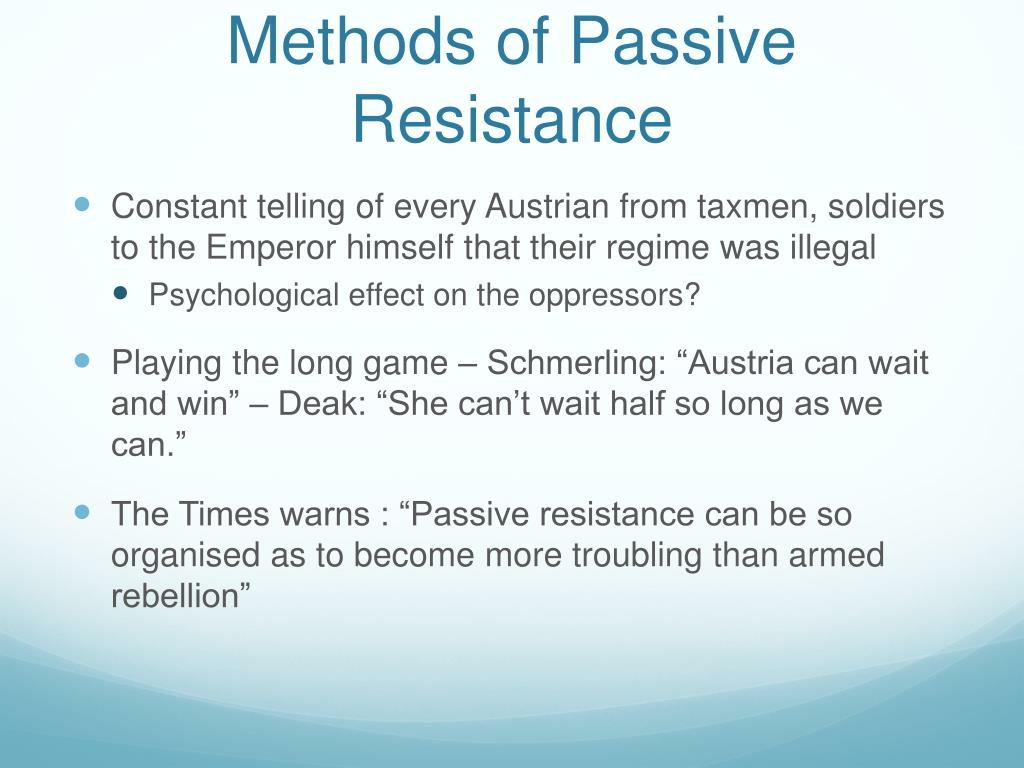 PPT - The History of Hungarian Passive Resistance 1849-67 PowerPoint ...