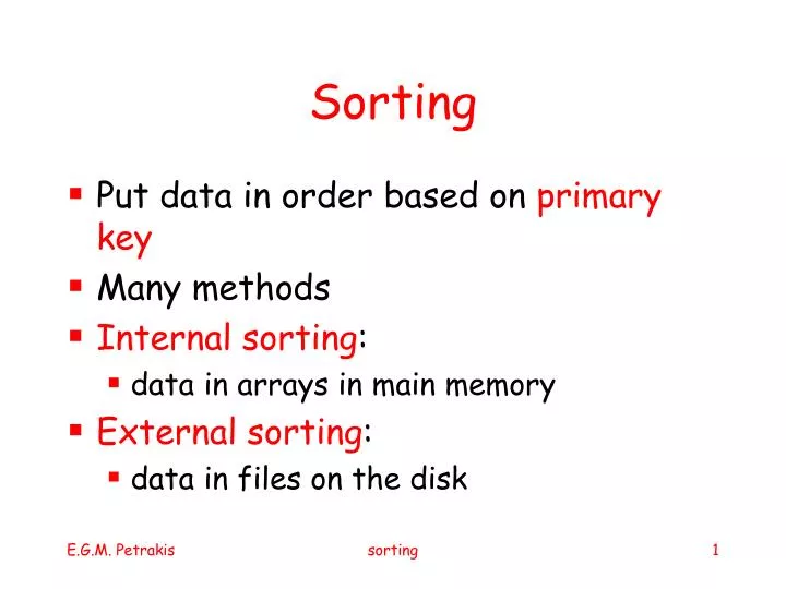 Ppt Sorting Powerpoint Presentation Free Download Id 3226096