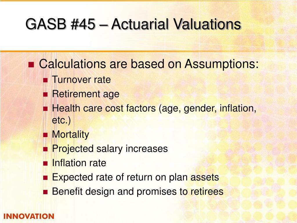 PPT - GASB 43 & 45: Other Post-Employment Benefits PowerPoint ...