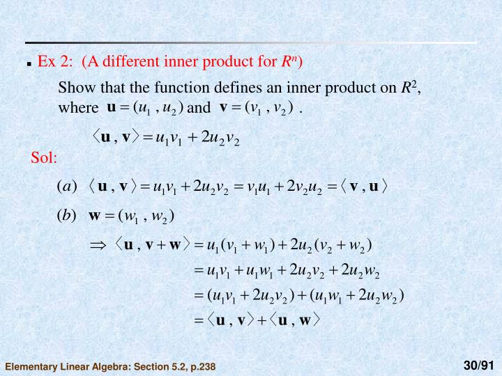 PPT - CHAPTER 5 INNER PRODUCT SPACES PowerPoint Presentation - ID:3226566