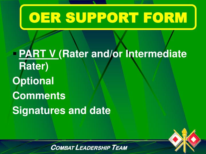 PPT - OFFICER EVALUATION (OER) RECORD SYSTEM PowerPoint Presentation ...