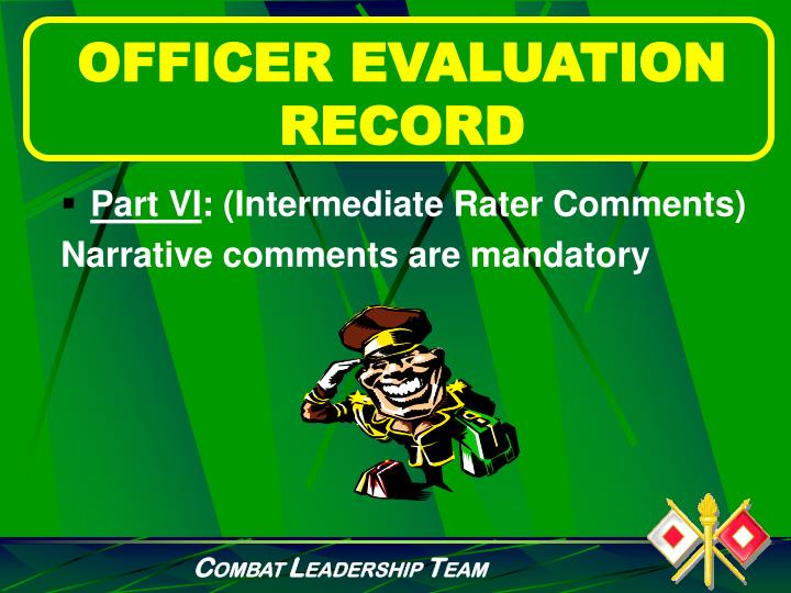 PPT - OFFICER EVALUATION (OER) RECORD SYSTEM PowerPoint Presentation ...