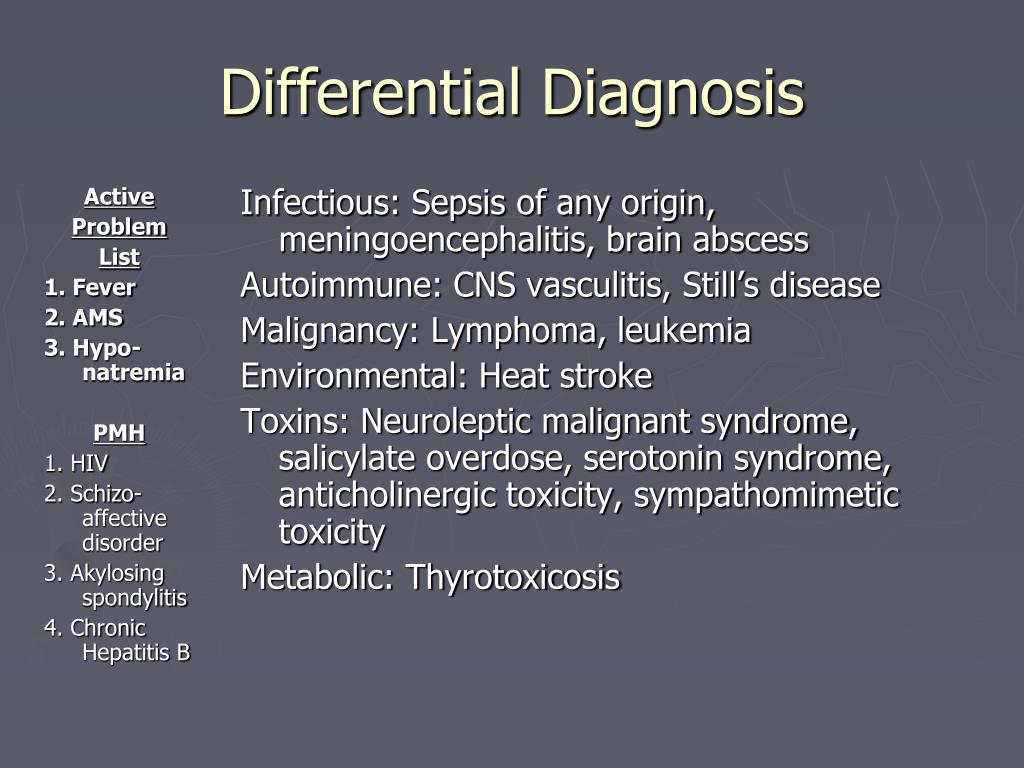 PPT - 54 year old male with HIV, fever, altered mental status ...