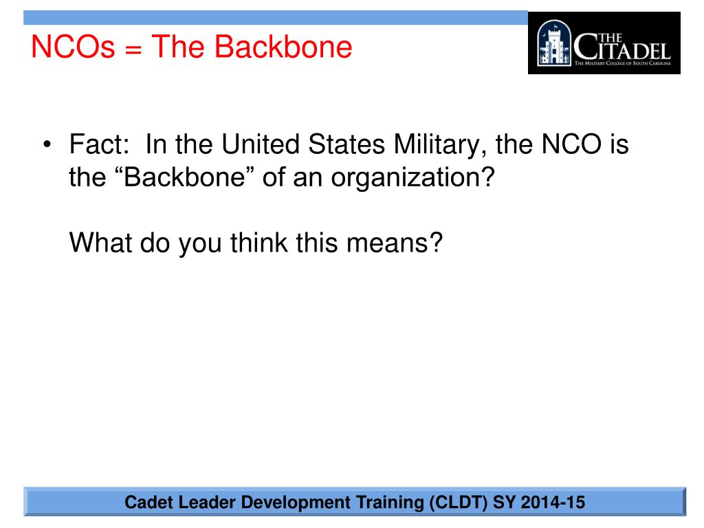 PPT - Noncommissioned Officer (NCO) ROLES AND RESPONSIBILITIES ...