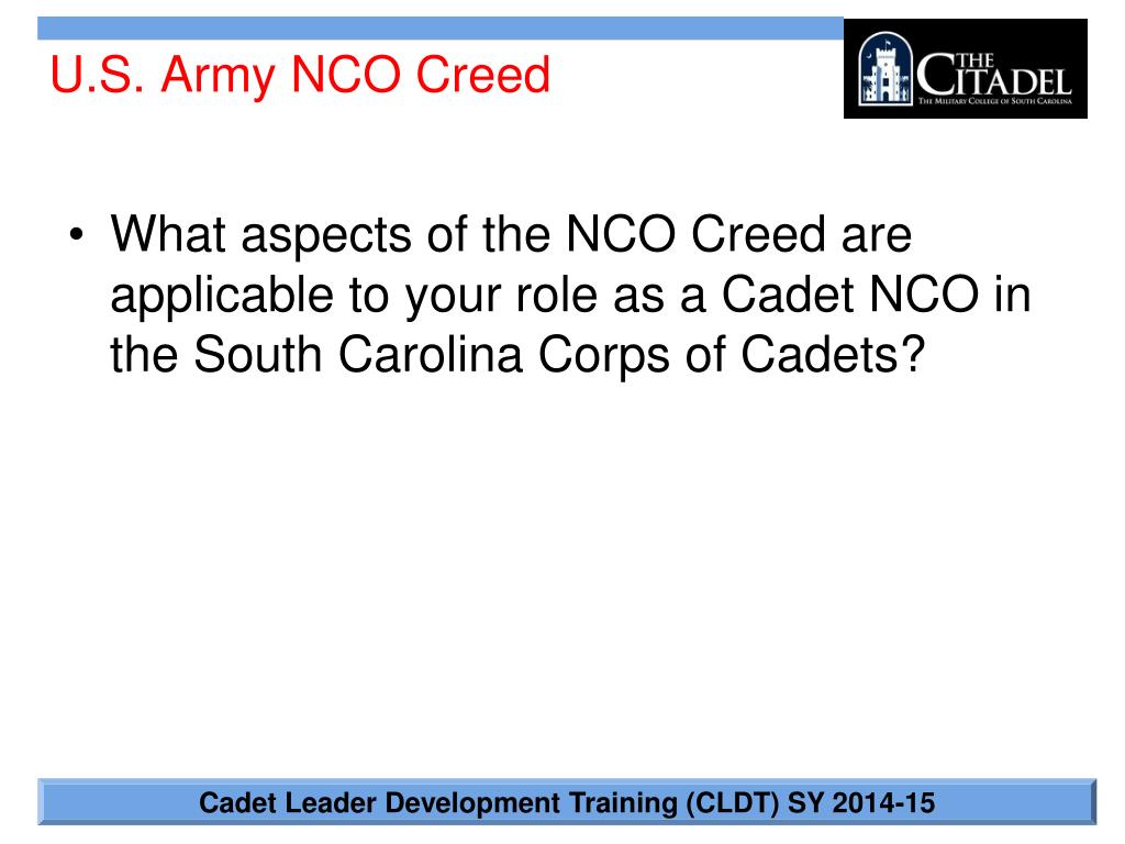 PPT - Noncommissioned Officer (NCO) ROLES AND RESPONSIBILITIES ...