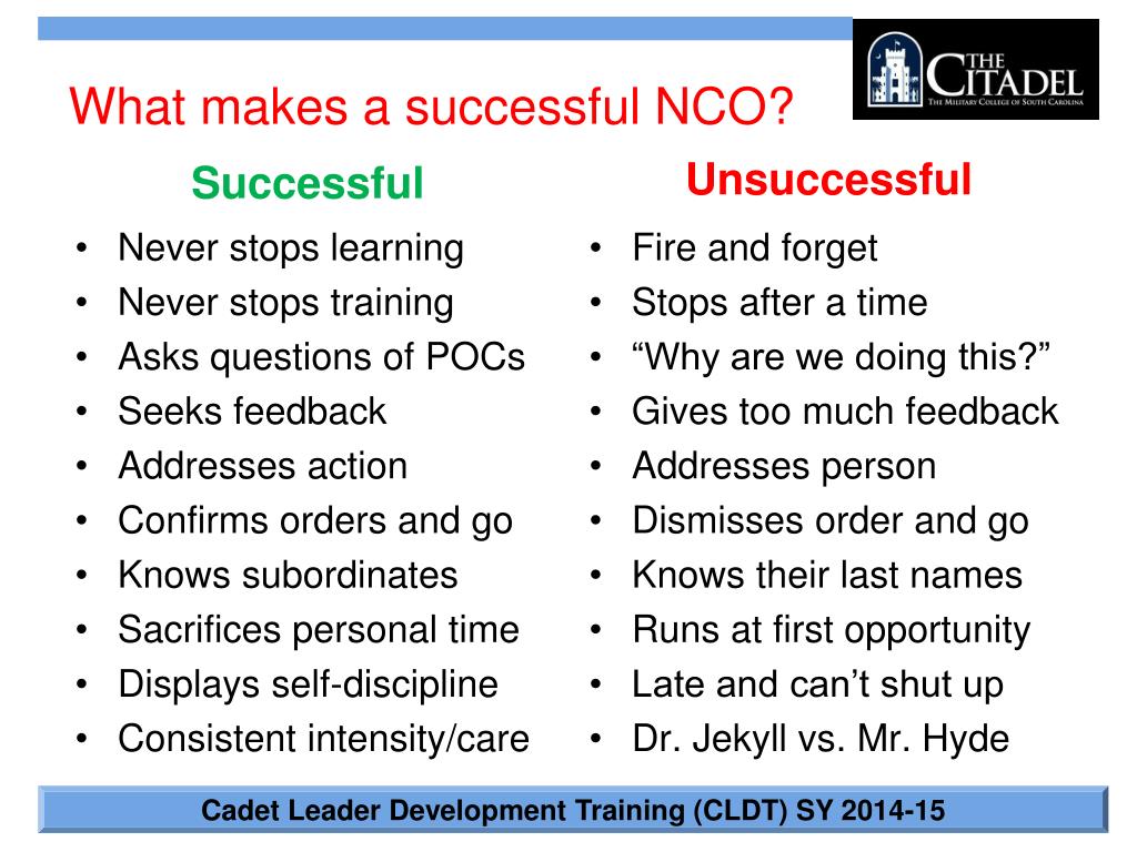 PPT - Noncommissioned Officer (NCO) ROLES AND RESPONSIBILITIES ...