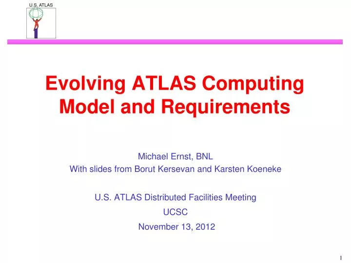 PPT - Evolving ATLAS Computing Model and Requirements PowerPoint Presentation - ID:3228512