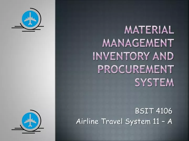 PPT - Material Management Inventory and procurement System PowerPoint ...