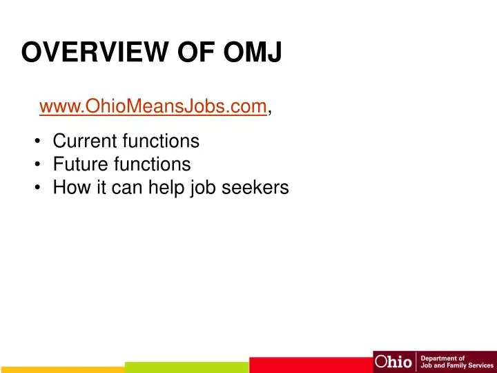 PPT - OVERVIEW OF OMJ PowerPoint Presentation, free download - ID:3229213