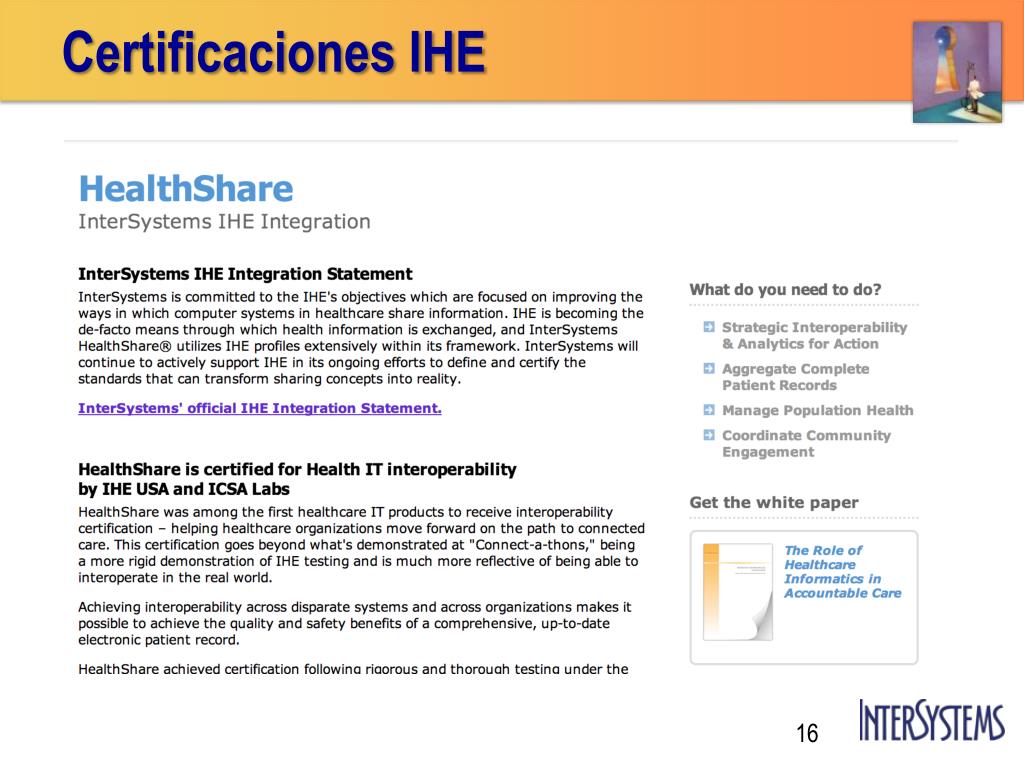 PPT - Facilitar la Interoperabilidad mediante IHE PowerPoint ...