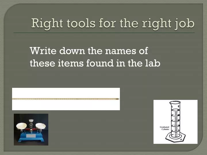 PPT - Right tools for the right job PowerPoint Presentation, free ...
