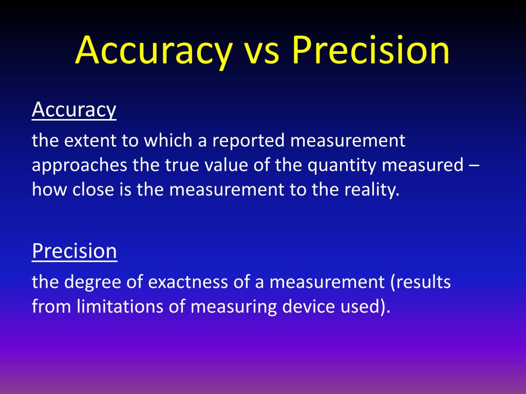 PPT - Measurements: Accuracy, Precision, & Error PowerPoint ... PPT - Measurements: Accuracy, Precision, & Error PowerPoint ...