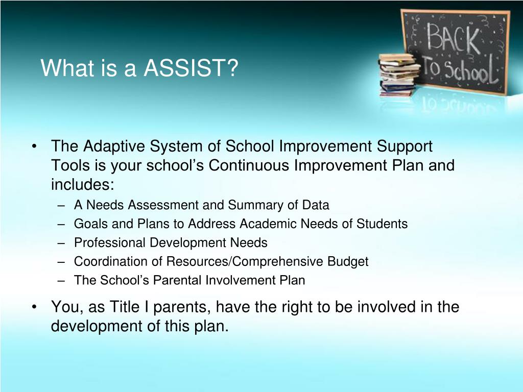 PPT - Welcome to ___________ School Annual Meeting of Title I Parents ...