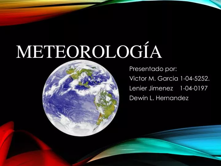 PPT - Meteorología PowerPoint Presentation, free download - ID:3231655