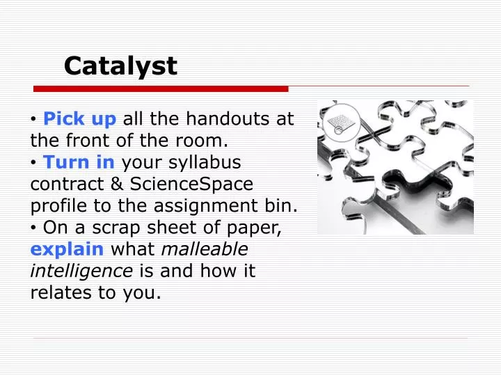 PPT - Catalyst PowerPoint Presentation, free download - ID:3231922