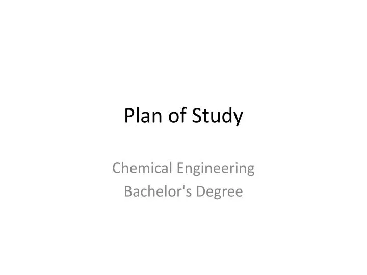 PPT - Plan of Study PowerPoint Presentation, free download - ID:3232076