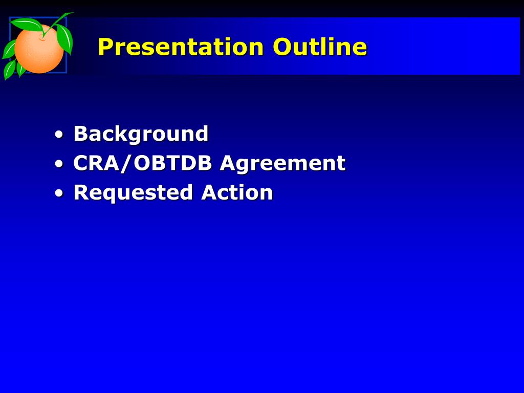 PPT - Orange County CRA and Orange Blossom Trail Development Board ...