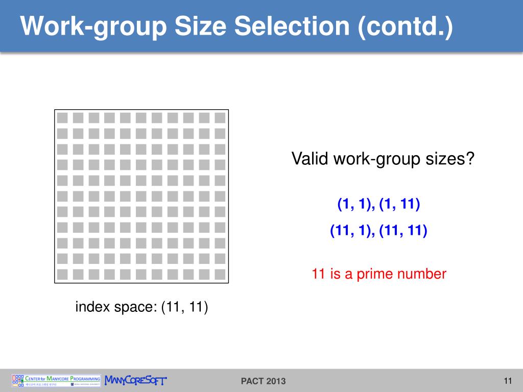 Ppt Automatic Opencl Work Group Size Selection For Multicore Cpus Powerpoint Presentation Id