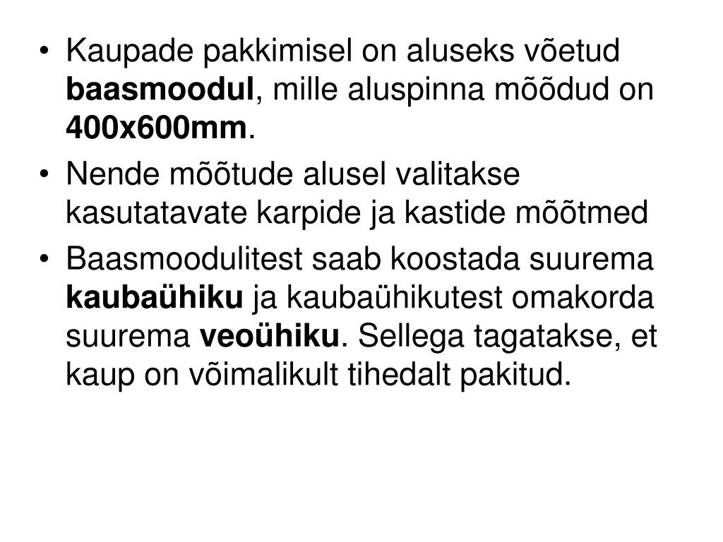 PPT - Pakendid ja pakkimine PowerPoint Presentation, free download - ID ...