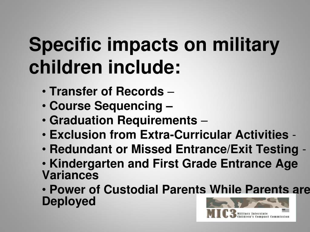 PPT - Interstate Compact on Educational Opportunity for Military ...