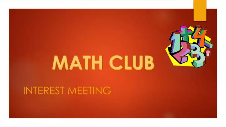 PPT - MATH CLUB PowerPoint Presentation, free download - ID:3233730