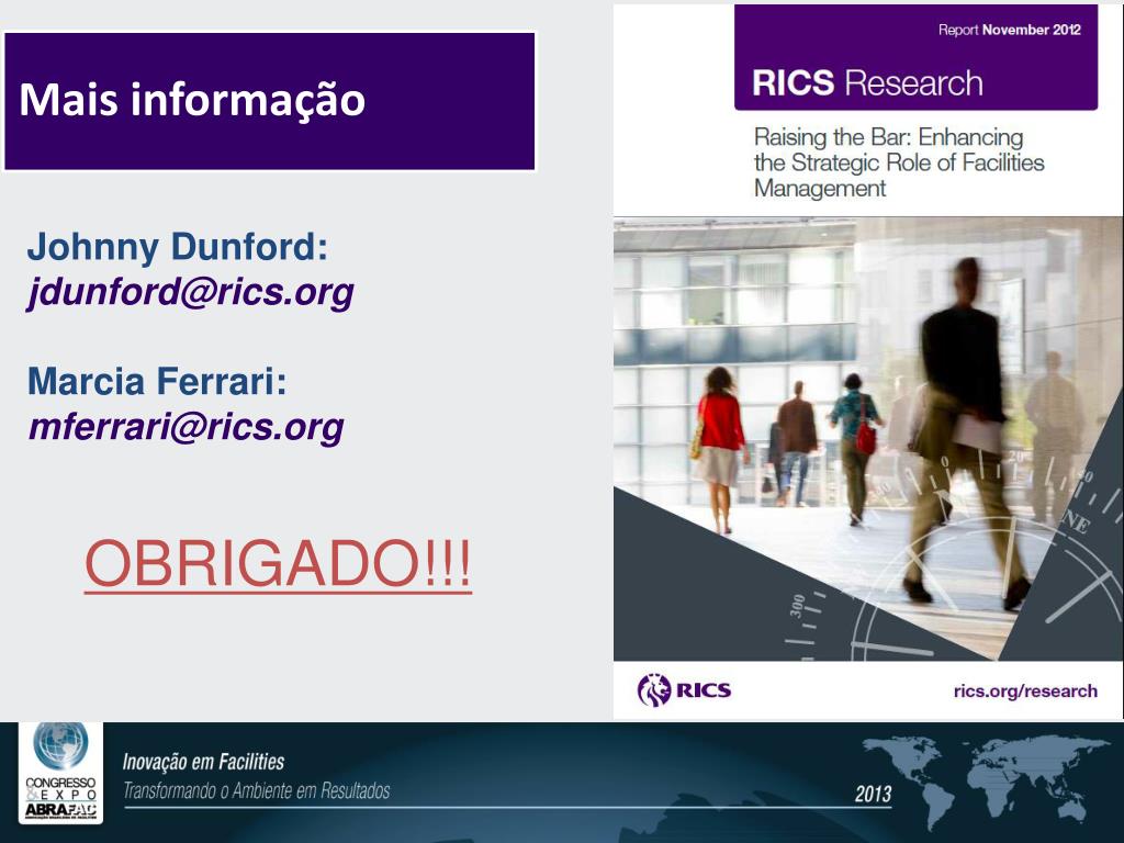 PPT - RICS – Uma visão g lobal do Profissionalismo em “Facilities ...