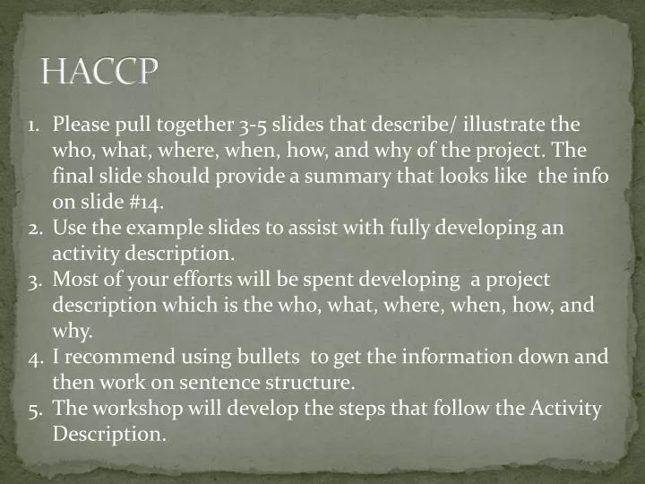 PPT - HACCP PowerPoint Presentation, free download - ID:3235648