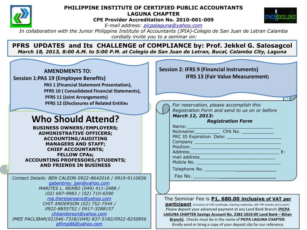 PPT - PHILIPPINE INSTITUTE OF CERTIFIED PUBLIC ACCOUNTANTS LAGUNA ...