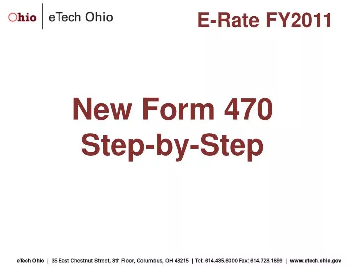 PPT - New Form 470 Step-by-Step PowerPoint Presentation, free download ...