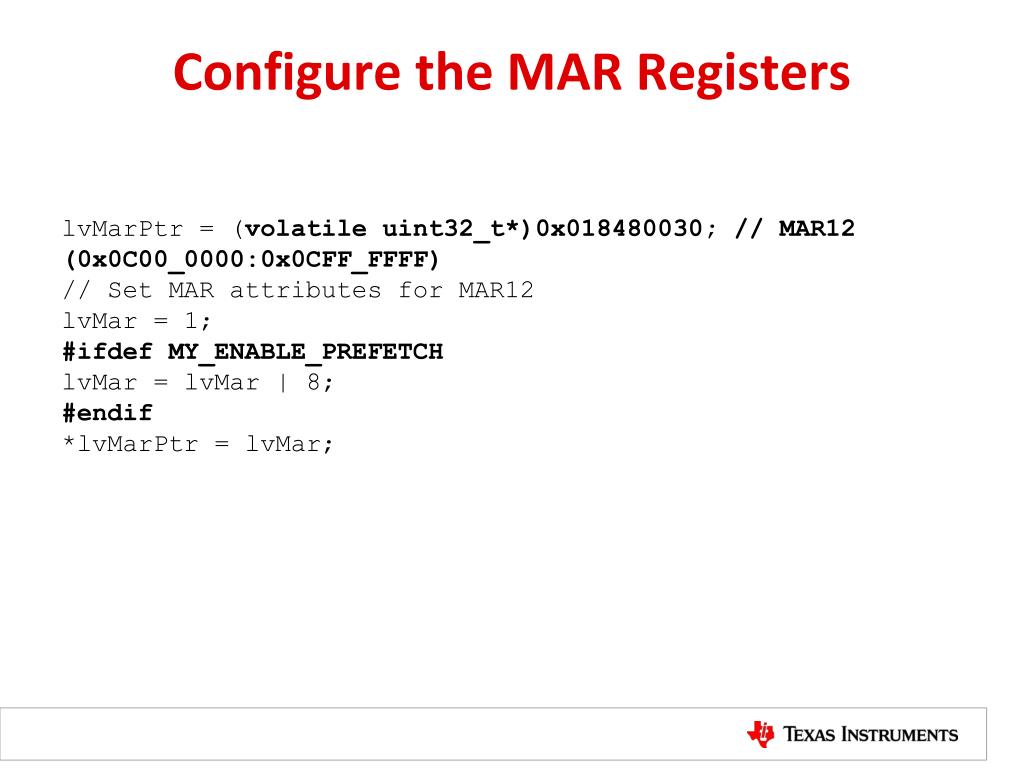 PPT - Extended Memory Controller (XMC) and the MPAX Registers ...
